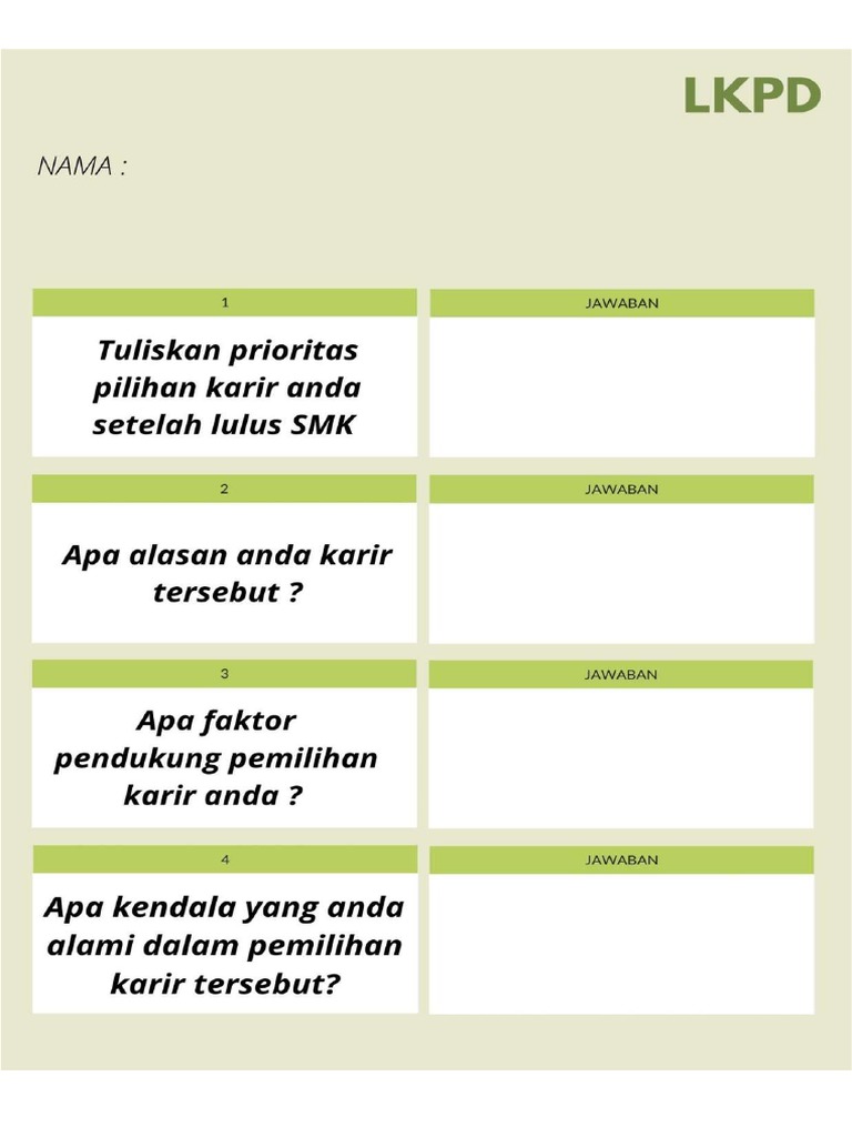 LKPD Bimbingan Klasikal | PDF