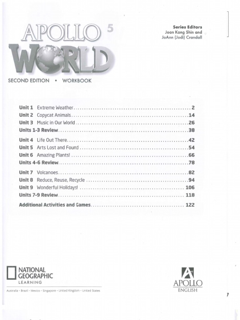 Apollo World 5 WB Second Edition | PDF