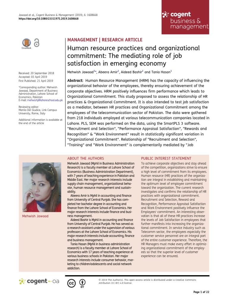 4-Human Resource Practices and Organizational Commitment The Mediating ...