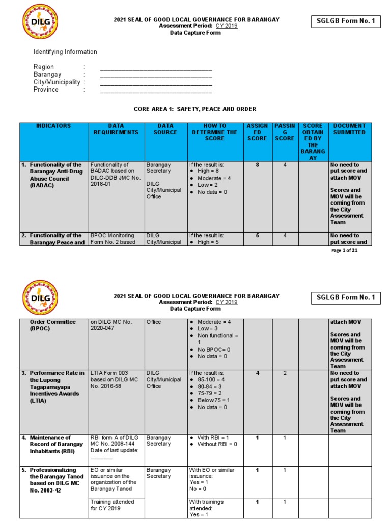 Barangay Data-Capture-Form | PDF | Disaster Risk Reduction | Emergency