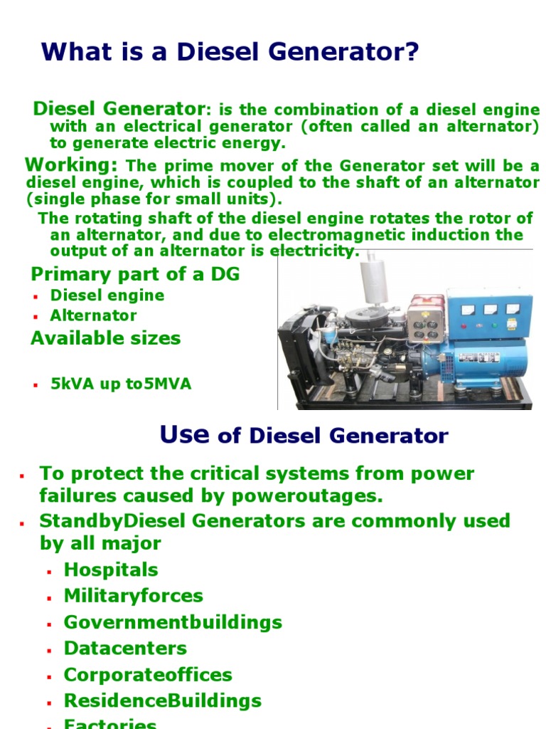 DG Operator Interview | PDF | Diesel Engine | Electric Generator