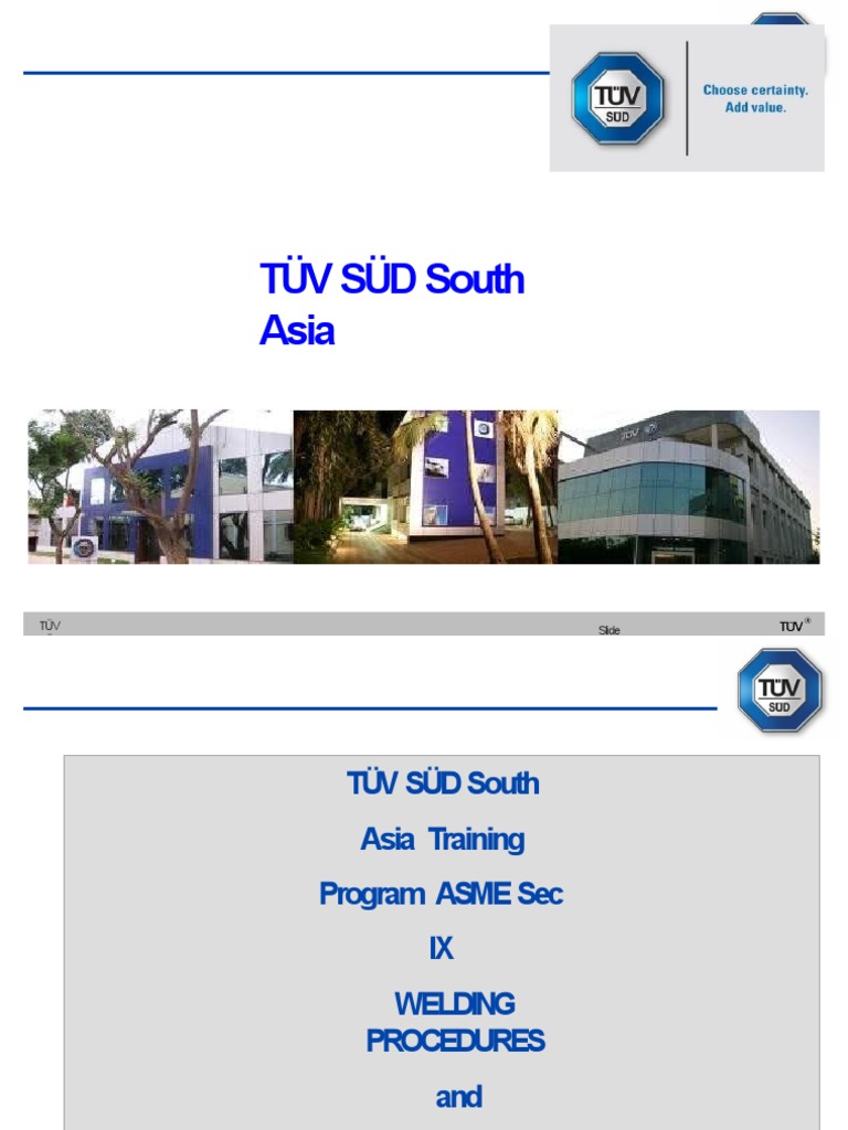 Presentation Asme Sec Ix Wps PQR WPQ | PDF | Construction | Welding
