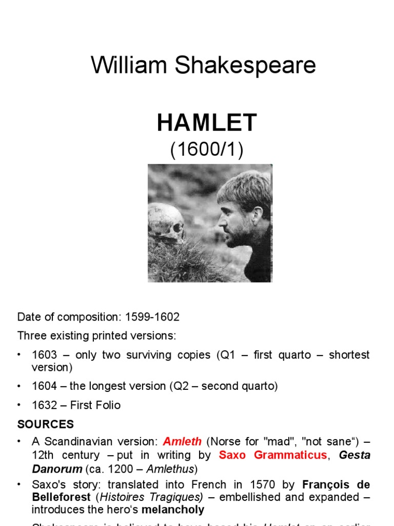 William Shakespeare: Hamlet | PDF | Hamlet | Oedipus Complex