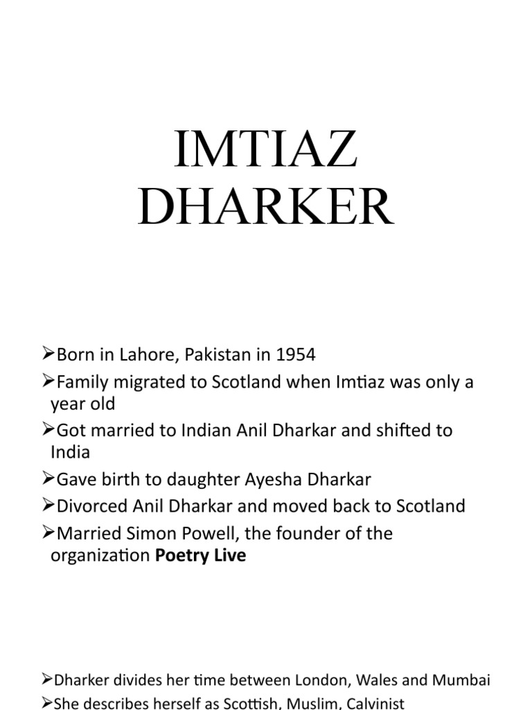 Imtiaz Dharker | PDF