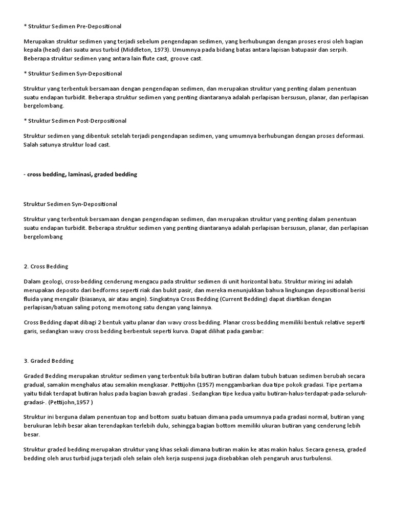 Struktur Sedimen Pre | PDF