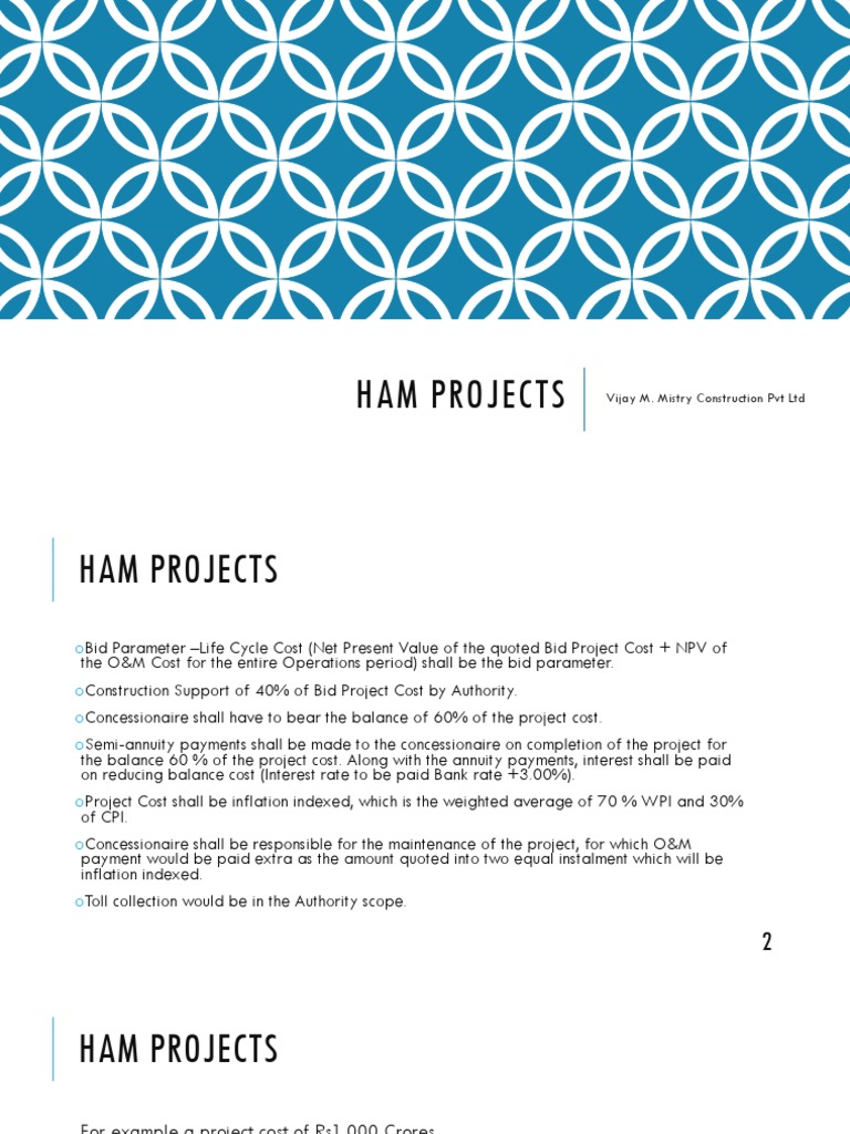Ham Projects: Vijay M. Mistry Construction PVT LTD | PDF | Interest ...