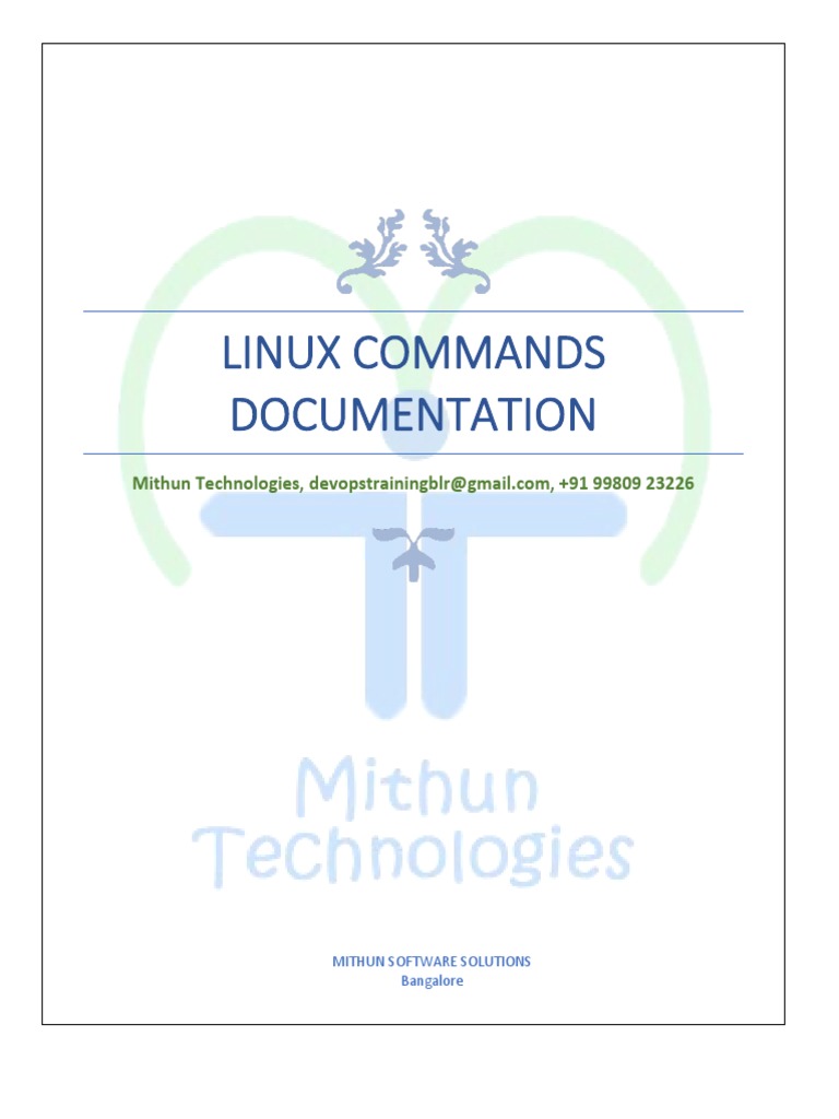 01 - Linux - Commands - MT - 2021 | PDF | Computer File | Operating System