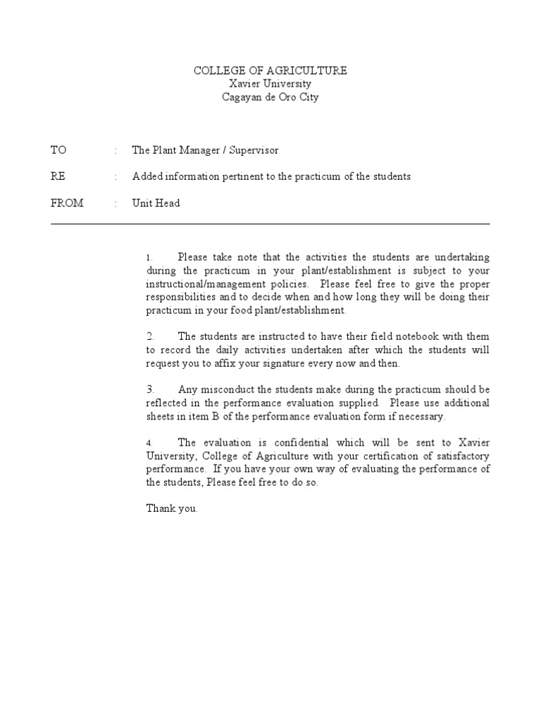 Practicum Evaluation Guidelines for Students | PDF | Evaluation | Learning