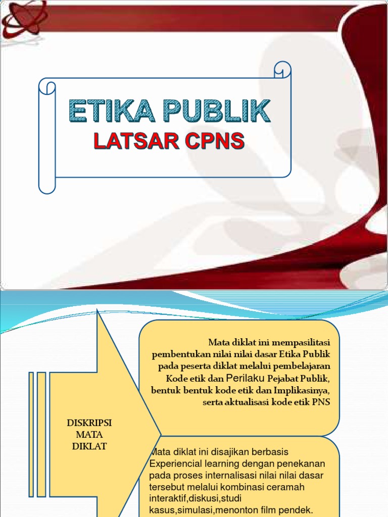 Etika Publik | PDF | Karier & Perkembangan