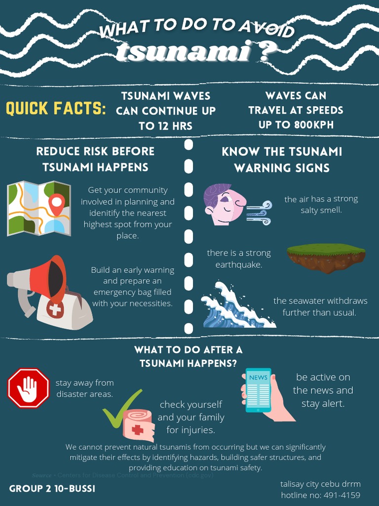 Tsunami Waves Can Continue Up To 12 HRS: What To Do To Avoid | PDF ...