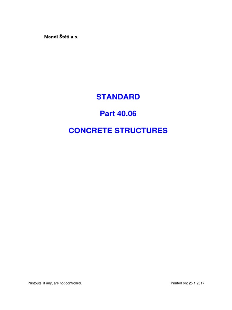 ST 40.06 Concrete Structures | PDF | Concrete | Building Engineering