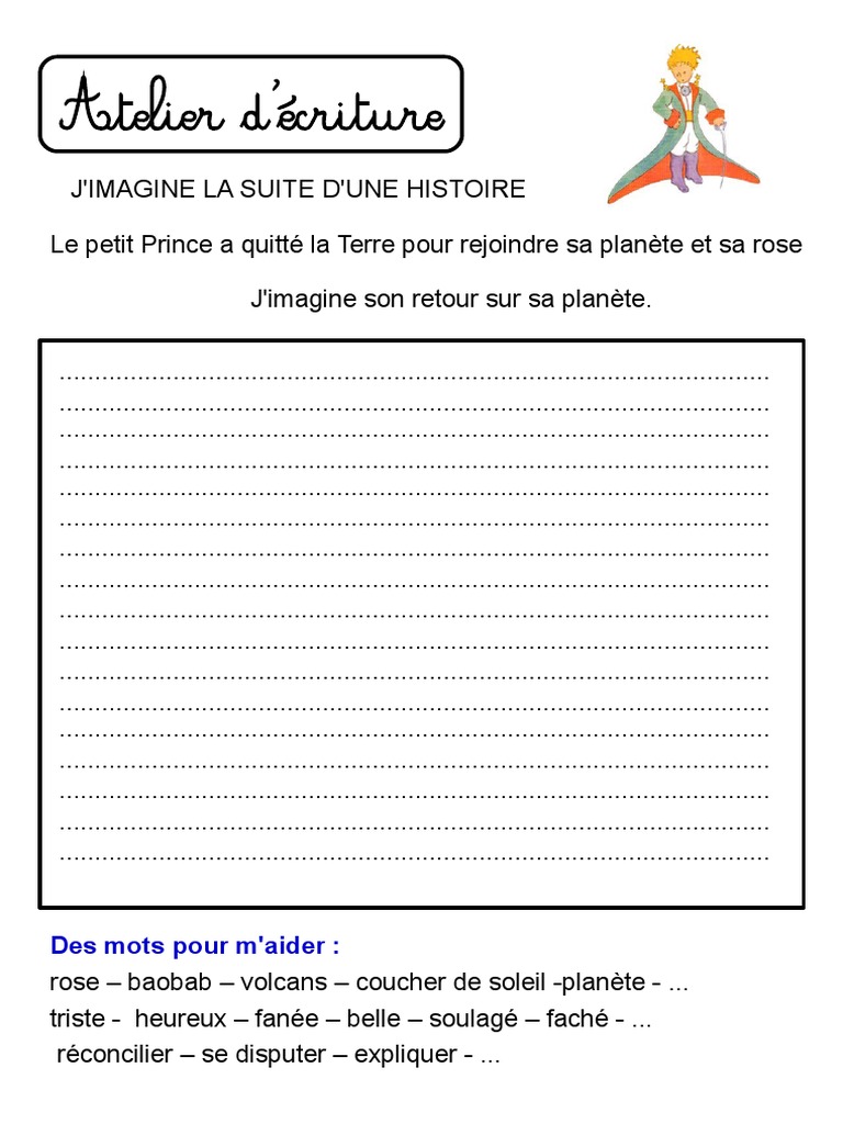 Ecriture Petit Prince | PDF