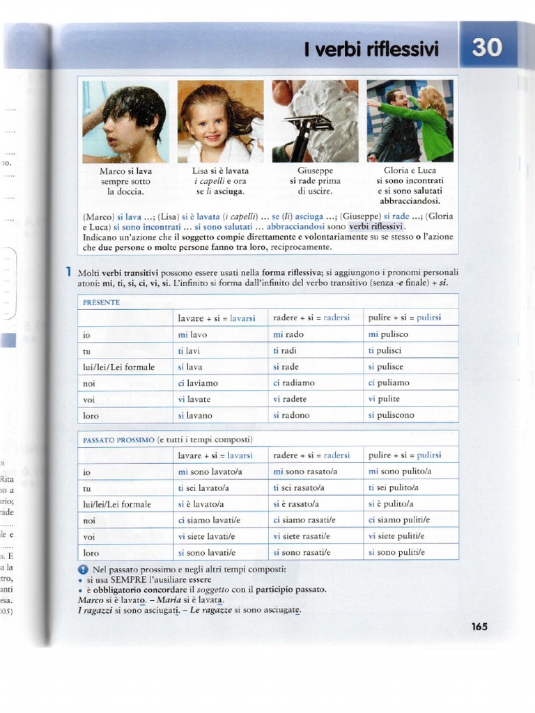Verbi Riflessivi e Pronominali | PDF