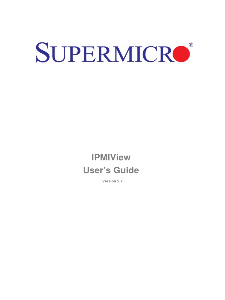 Ipmiview User'S Guide | PDF | Screenshot | Floppy Disk