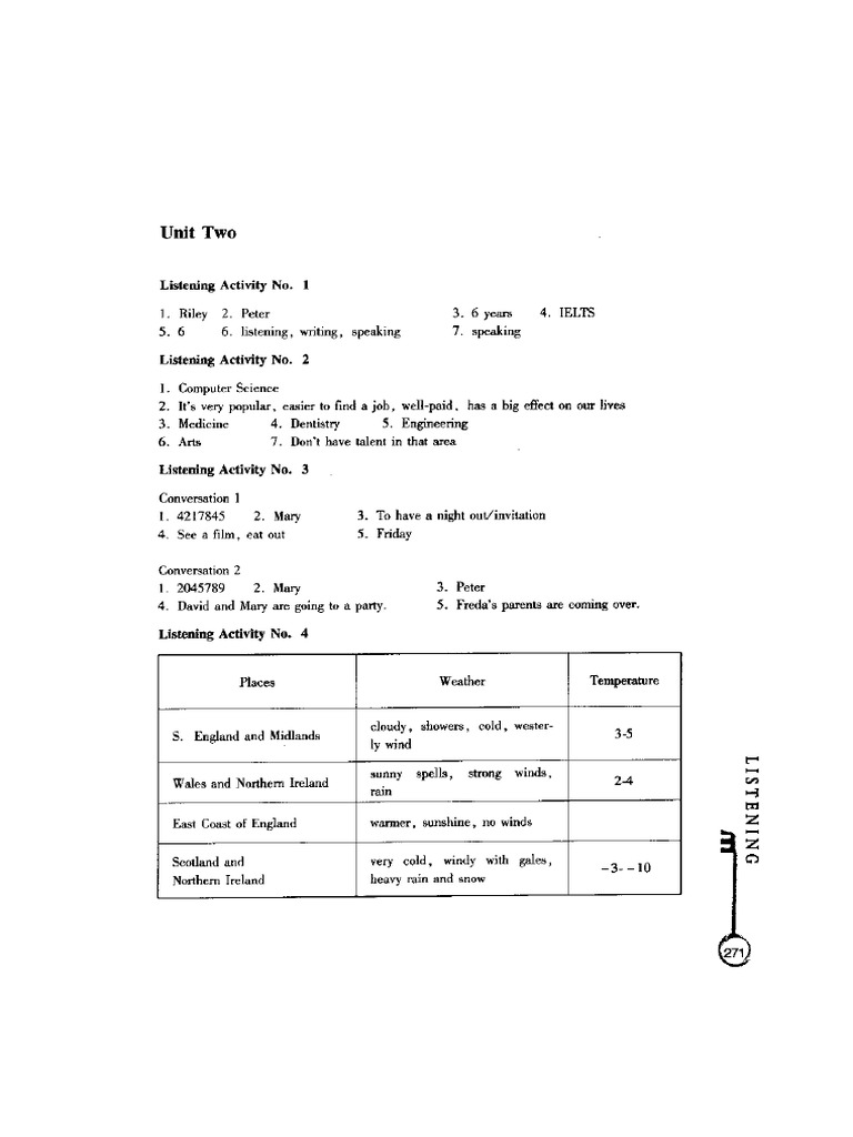 Ielts Listening Answer Keys S2 Pdf