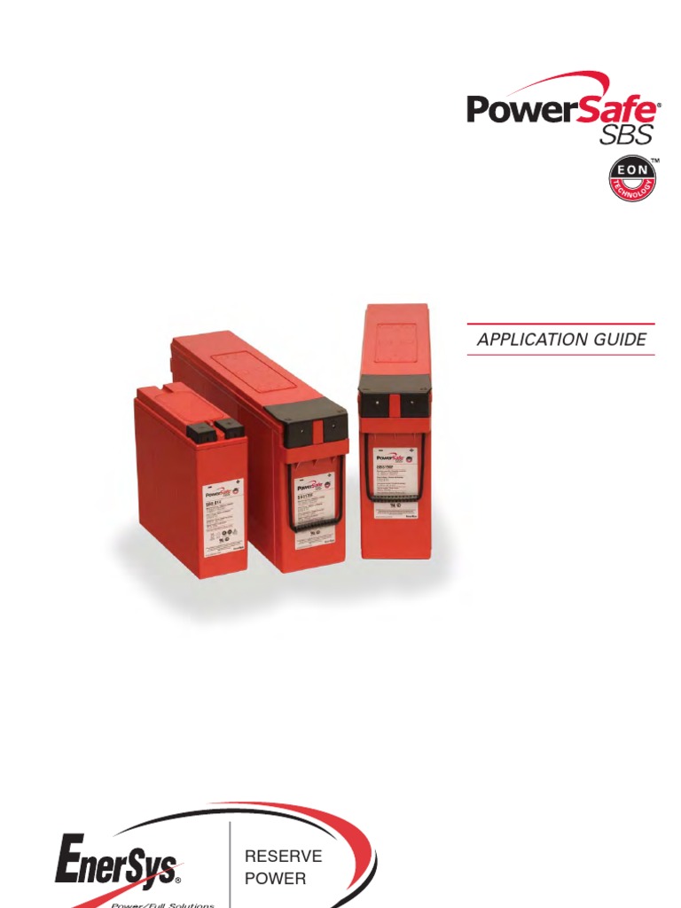 Application Guide: Reserve Power | PDF | Battery (Electricity ...