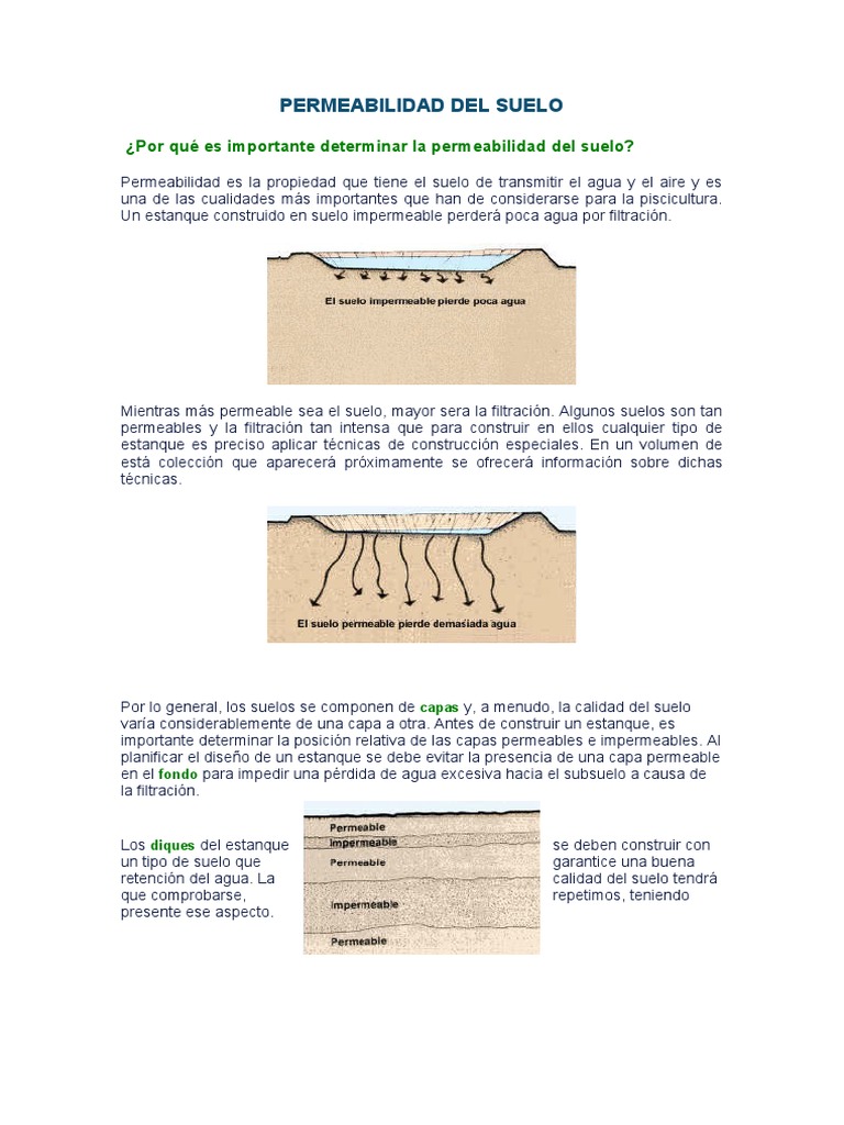 Permeabilidad de Suelos | PDF | Permeabilidad (Ciencias de la Tierra ...