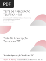 TAT (Teste de Apercepção Temática) | PDF | Psicologia | Emoções