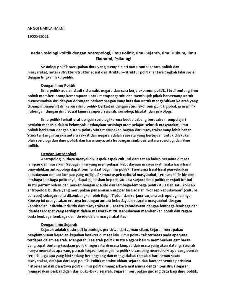 Review Sospol | PDF | Politik