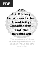 Art Appreciation: The Art History Through The Years | PDF