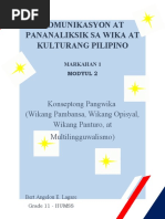 Komunakasyon at Pananaliksik Sa Wika q2 Mod. 2 | PDF
