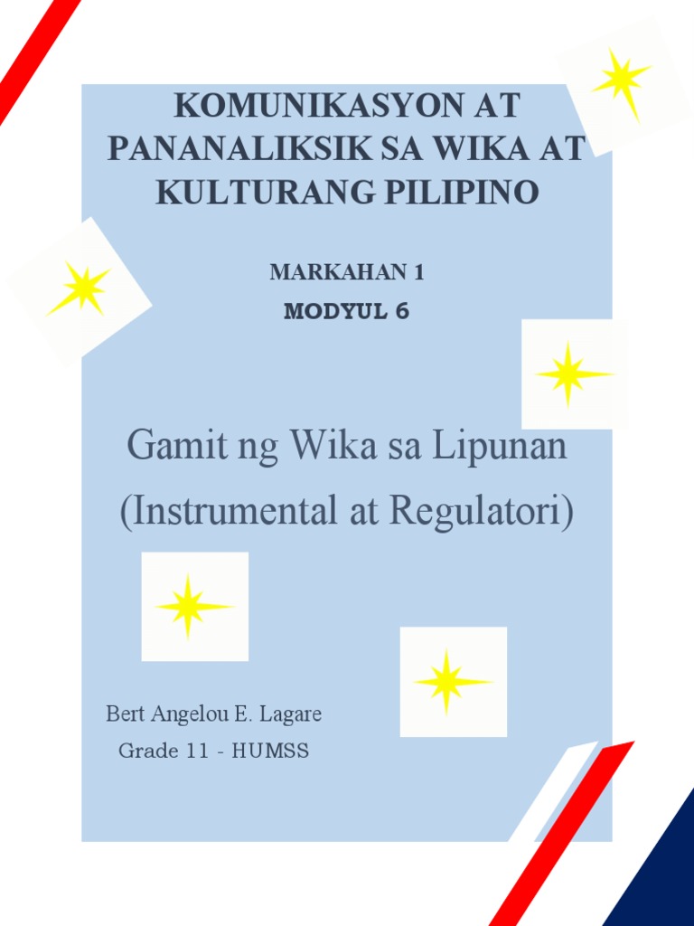 KPWKP - Quarter 1, Module 6 | PDF