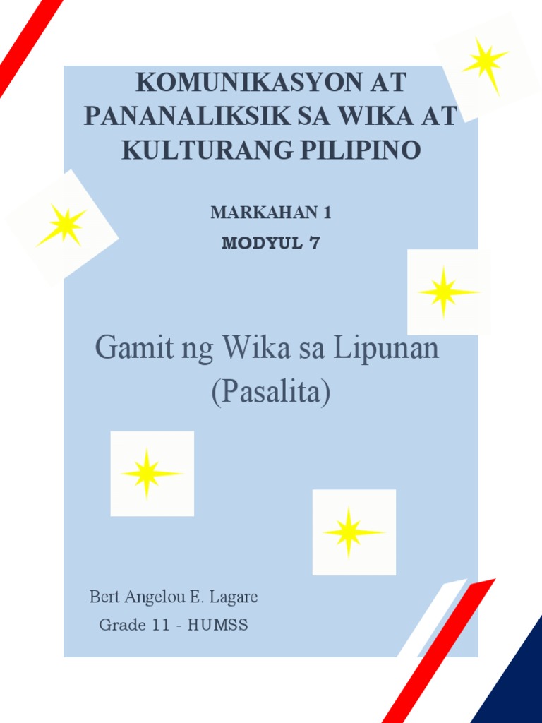 KPWKP - Quarter 1, Module 7 | PDF