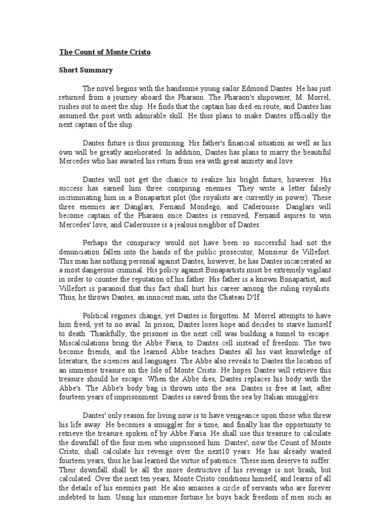 Contele de Monte Cristo | PDF | The Count Of Monte Cristo | Edmond Dantès