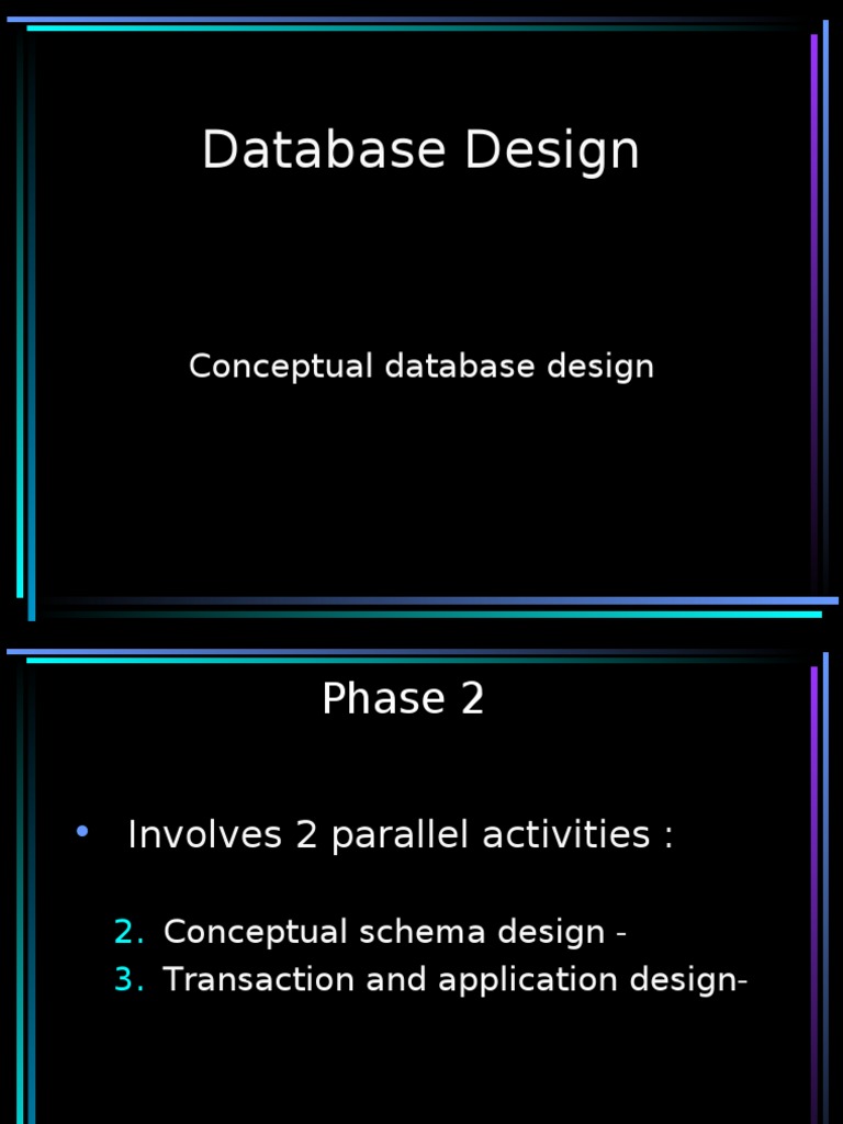 Conceptual Database Design | PDF | Conceptual Model | Data Model Conceptual Database Design | PDF | Conceptual Model | Data Model