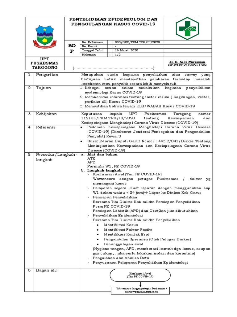 Sop Covid-19 Pe | PDF