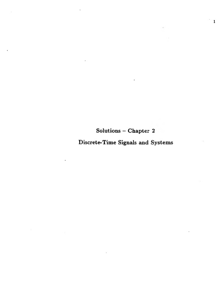 Discrete Time Signal Processing Solution Manual | PDF | Computer ...