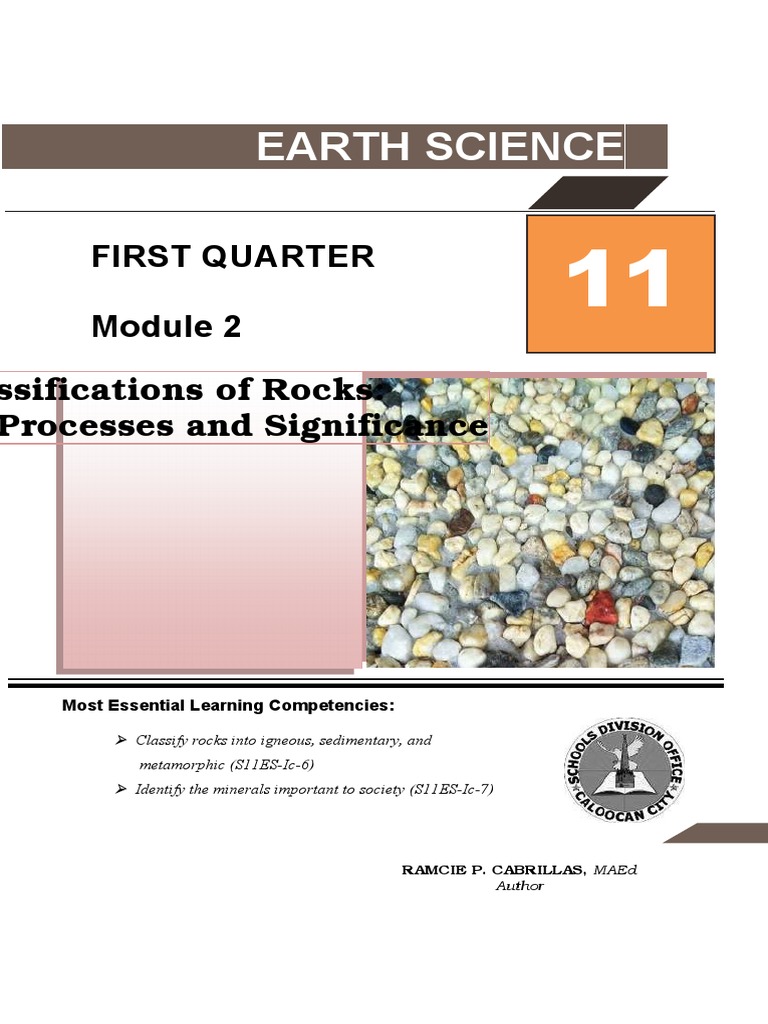 Earth Science Week 2 | PDF | Rock (Geology) | Sedimentary Rock