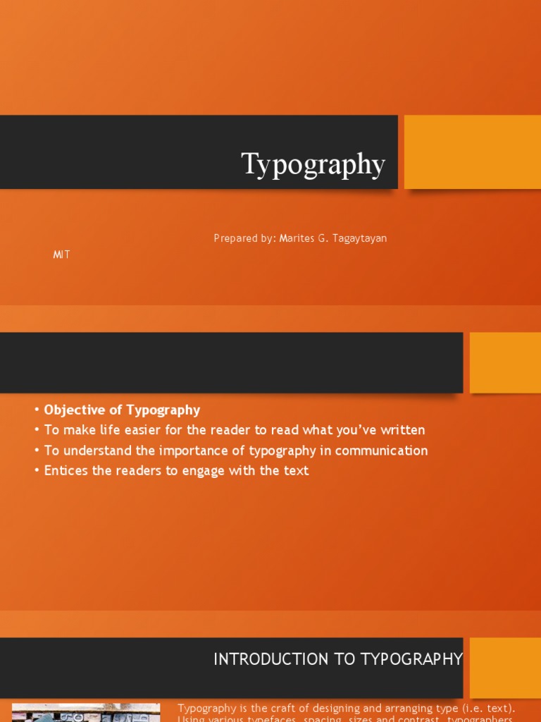 Typography | PDF | Typography | Typefaces