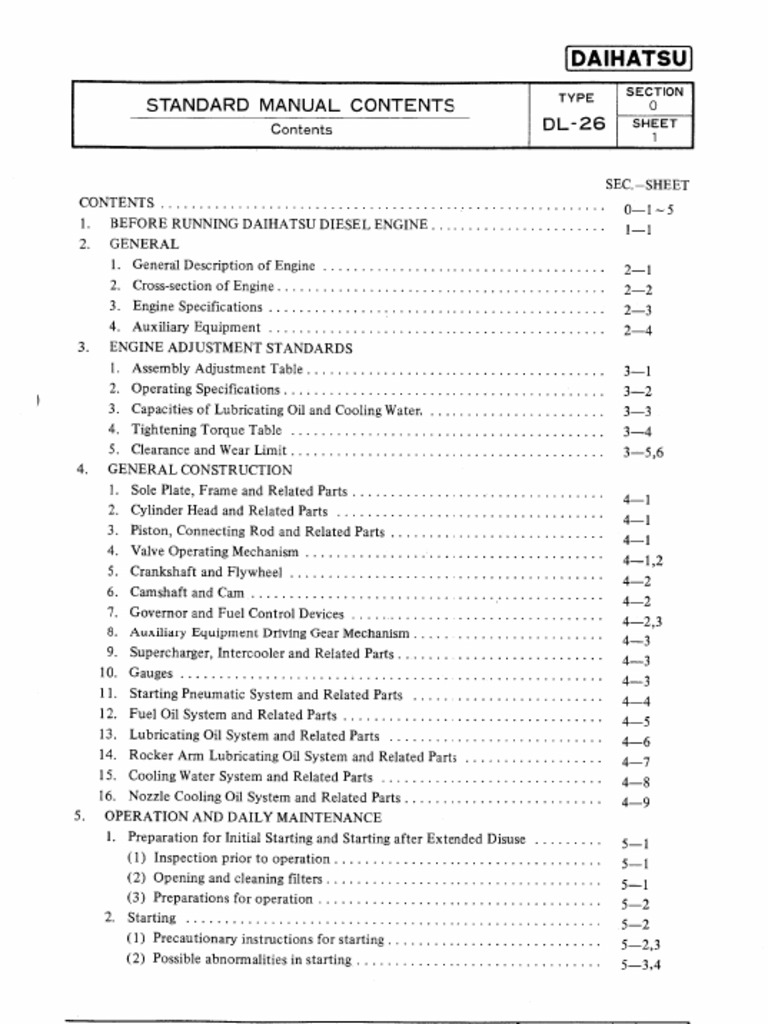 Daihatsu - DL26 | PDF