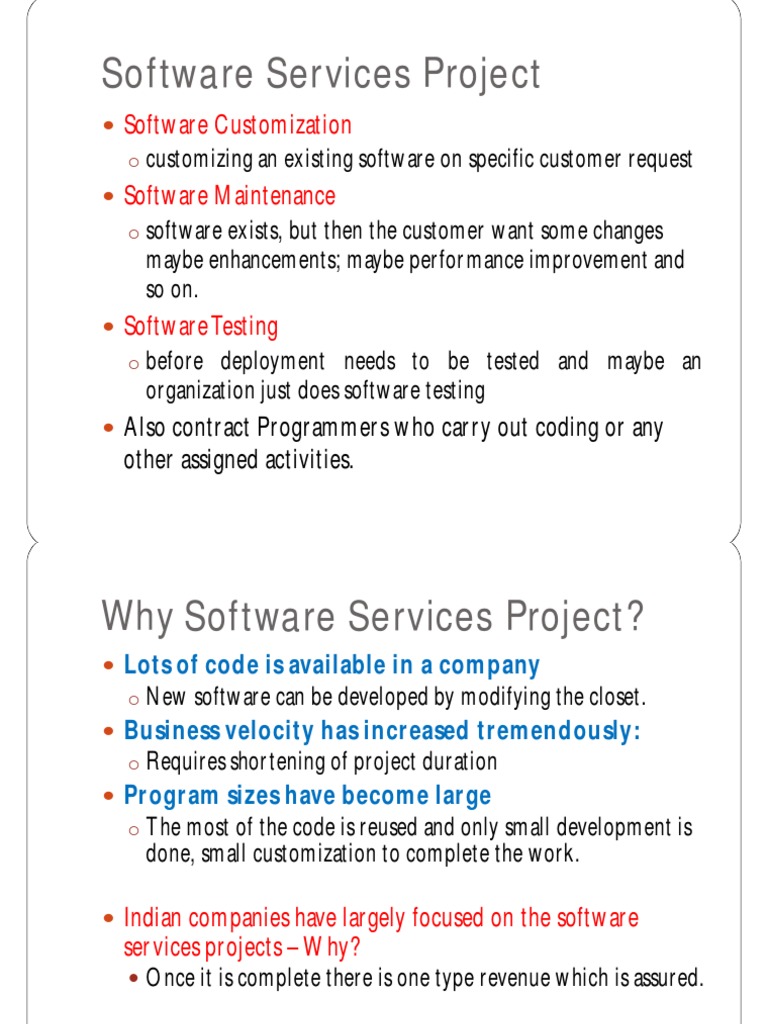 Software Services Project - Software Project Management Definition-SPM ...