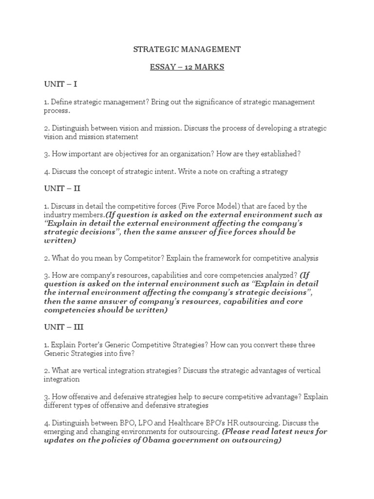 Strategic Management and Supply Chain Insights | PDF | Supply Chain ...