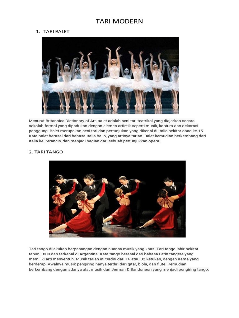Tari Modern | PDF | Seni