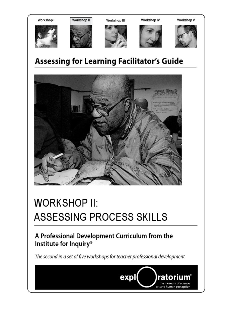 Workshop Ii: Assessing Process Skills: Assessing For Learning ...