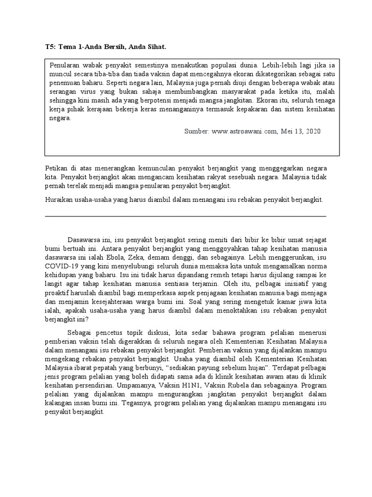 5S2 Penyakit Berjangkit Karangan | PDF