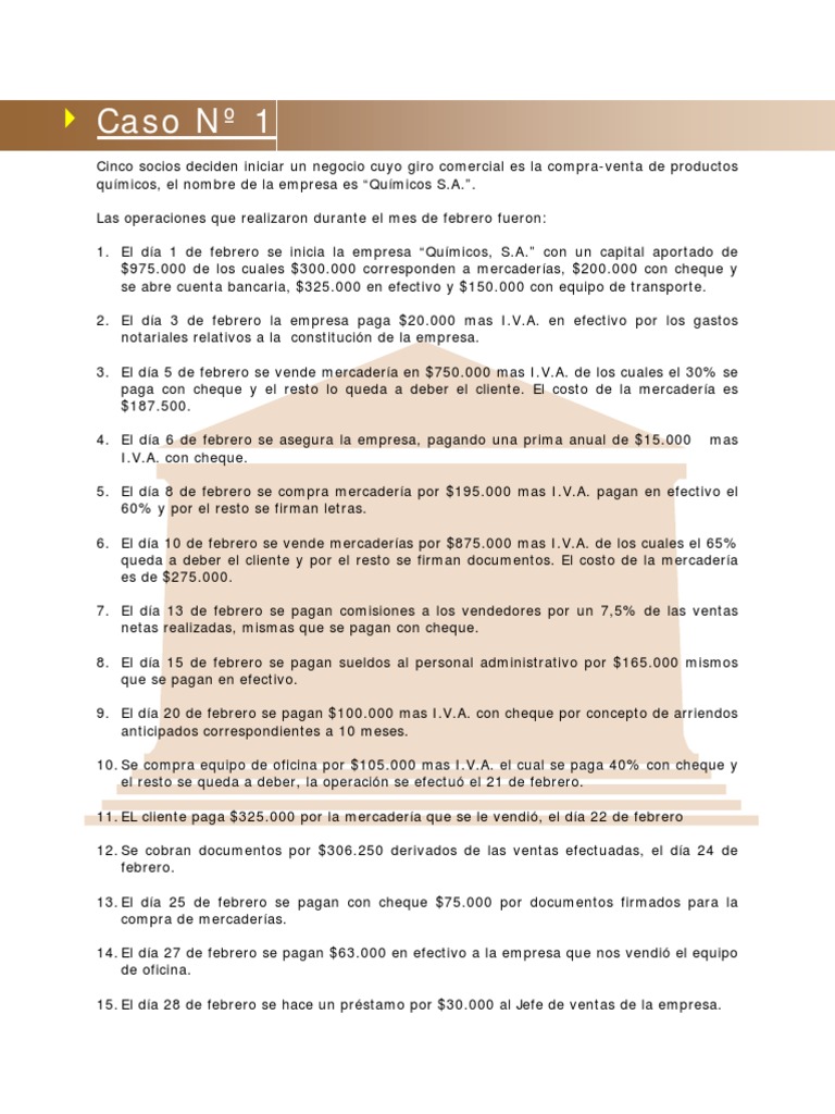 Ejercicios de Contabilidad Basica | PDF | Cheque | Bancos