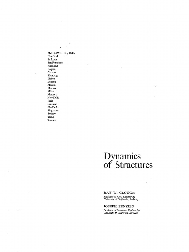 Dynamics of Structures | PDF