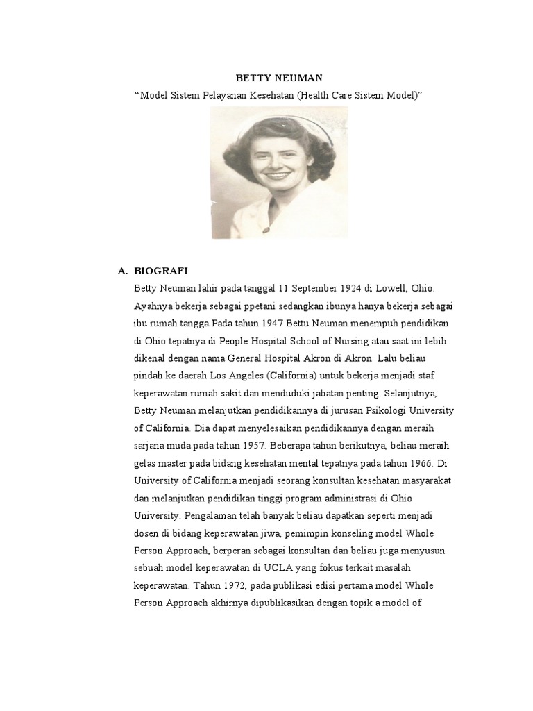 Betty Neuman Dan Madeleine Leininger (Hadany) | PDF