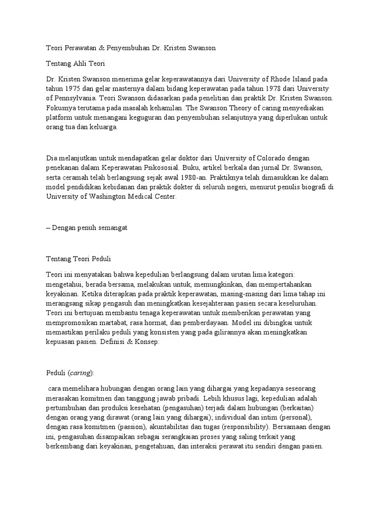 Teori Swanson | PDF