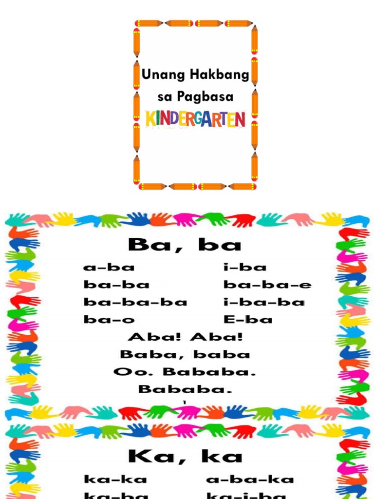 Unang Pagbasa Filipino | PDF
