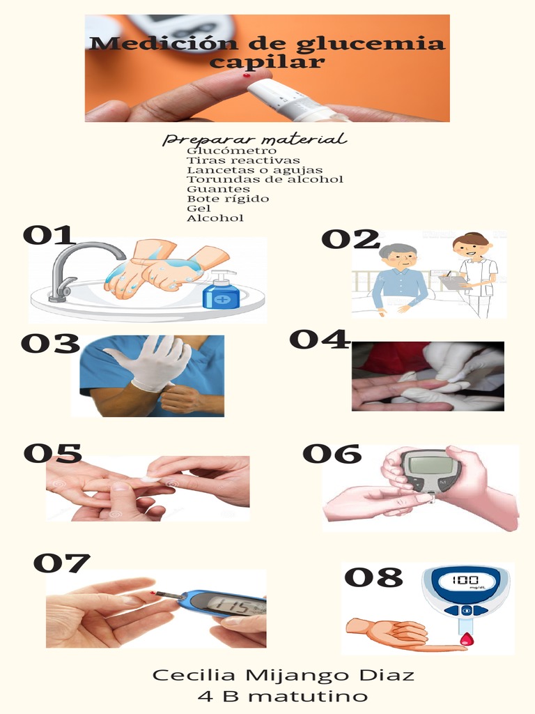 Medición de Glucosa Capilar | PDF