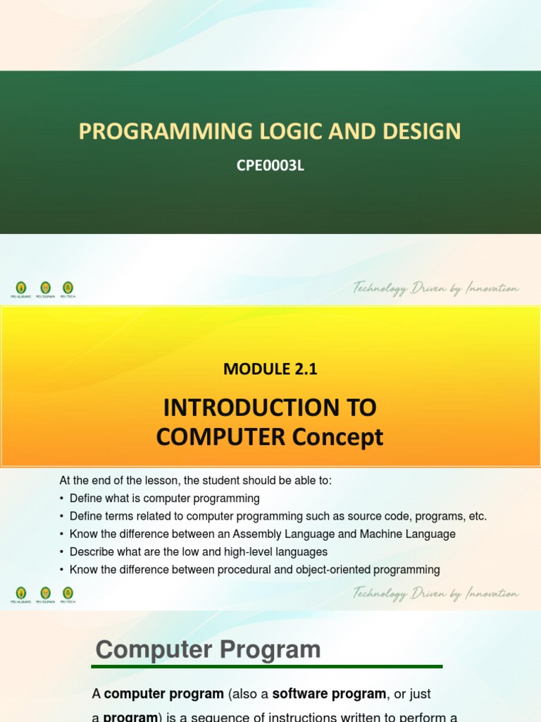 (M2-MAIN) Introduction To Computer and Programming Concepts | PDF ...