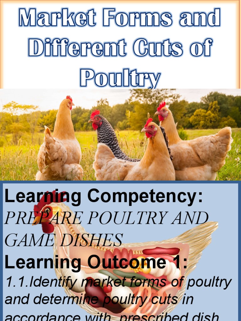 Market Forms and Different Cuts of Poultry | PDF | Poultry | Chicken