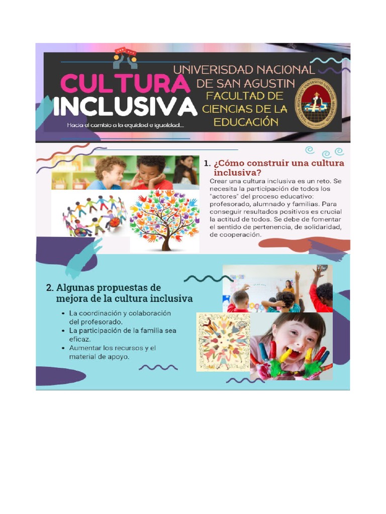 Afiche Informativo - Educación Inclusiva | PDF