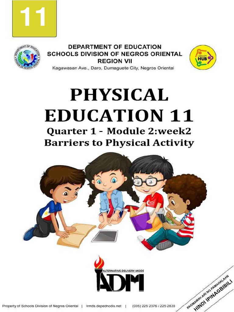 Physical Education 11: Quarter 1 - Module 2:week2 Barriers To Physical ...