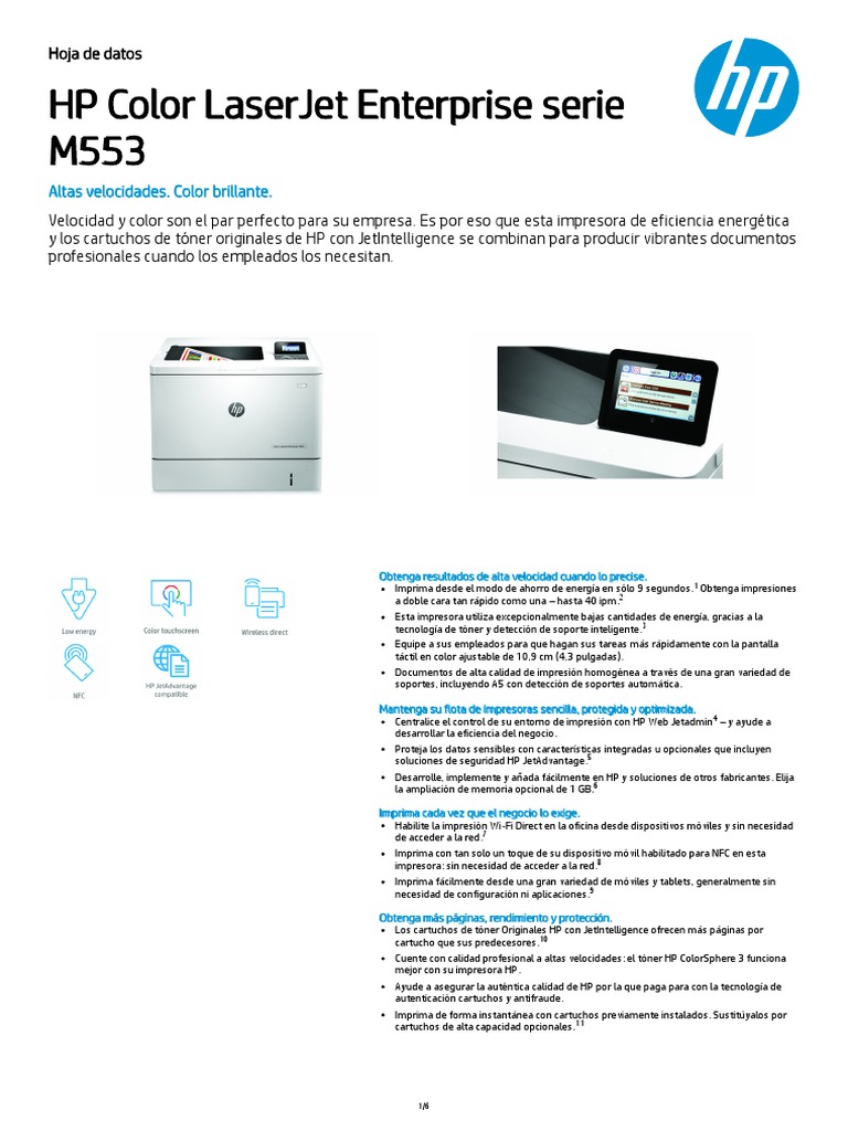 HP Color Laserjet Enterprise Serie HP Color Laserjet Enterprise Serie ...